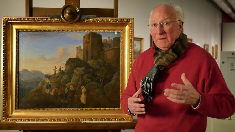 Der Filmemacher Ernst Hirsch in der Ausstellung "Unter italischen ...